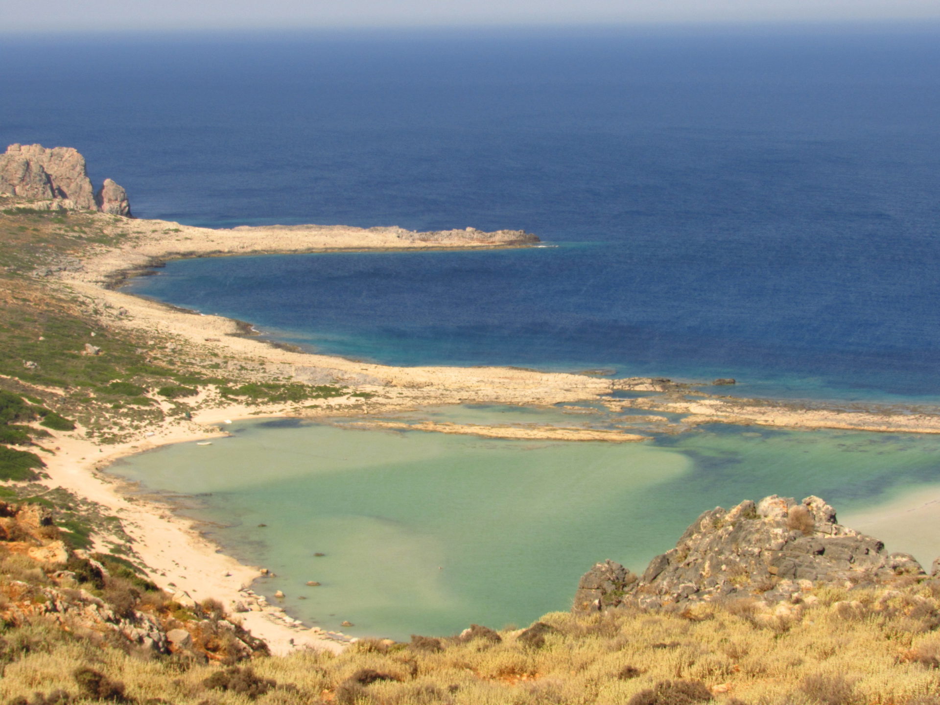 Praia Balos (Balos Lagoon) na Ilha de Creta Grécia