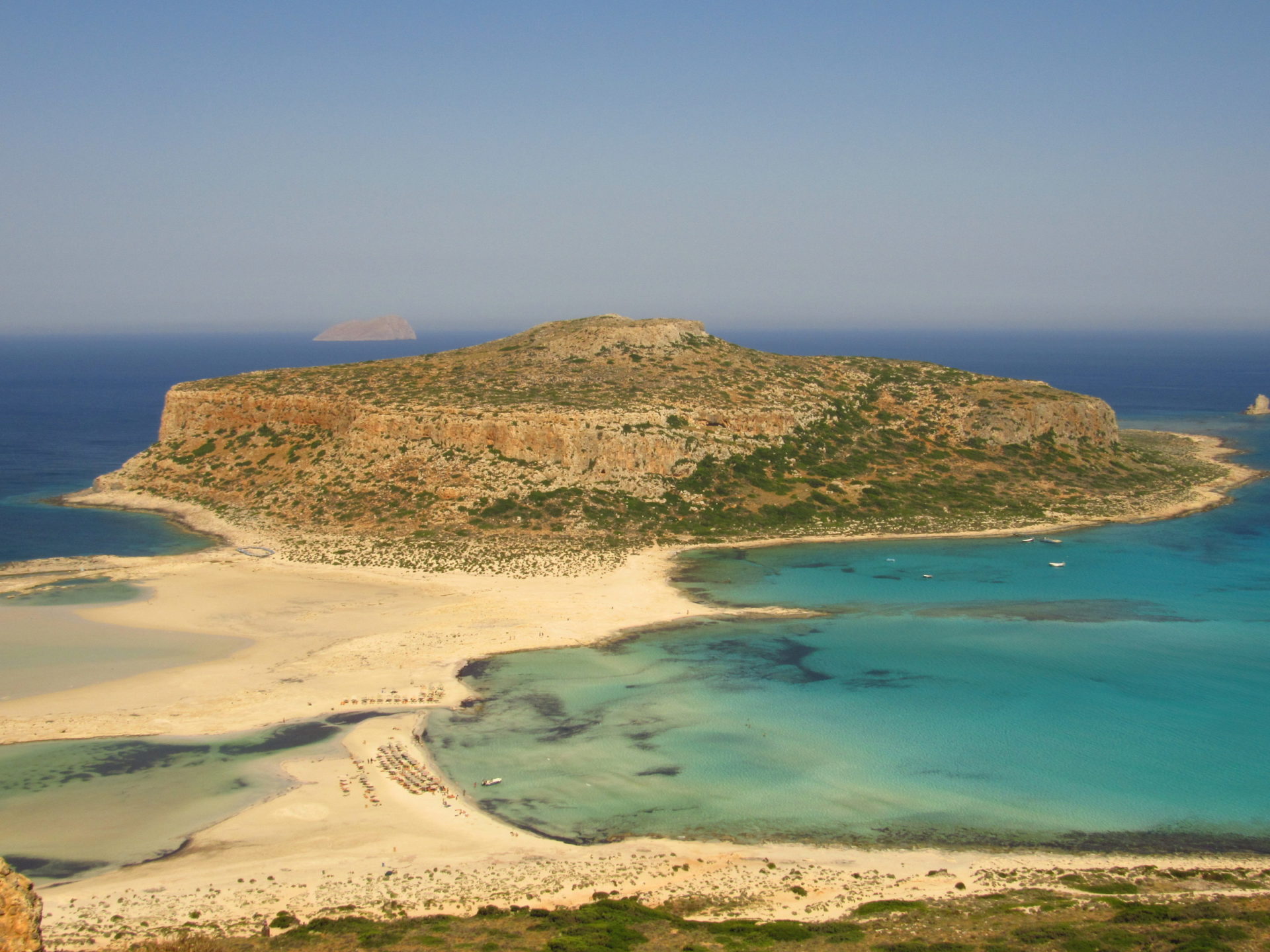 Praia Balos (Balos Lagoon) na Ilha de Creta Grécia