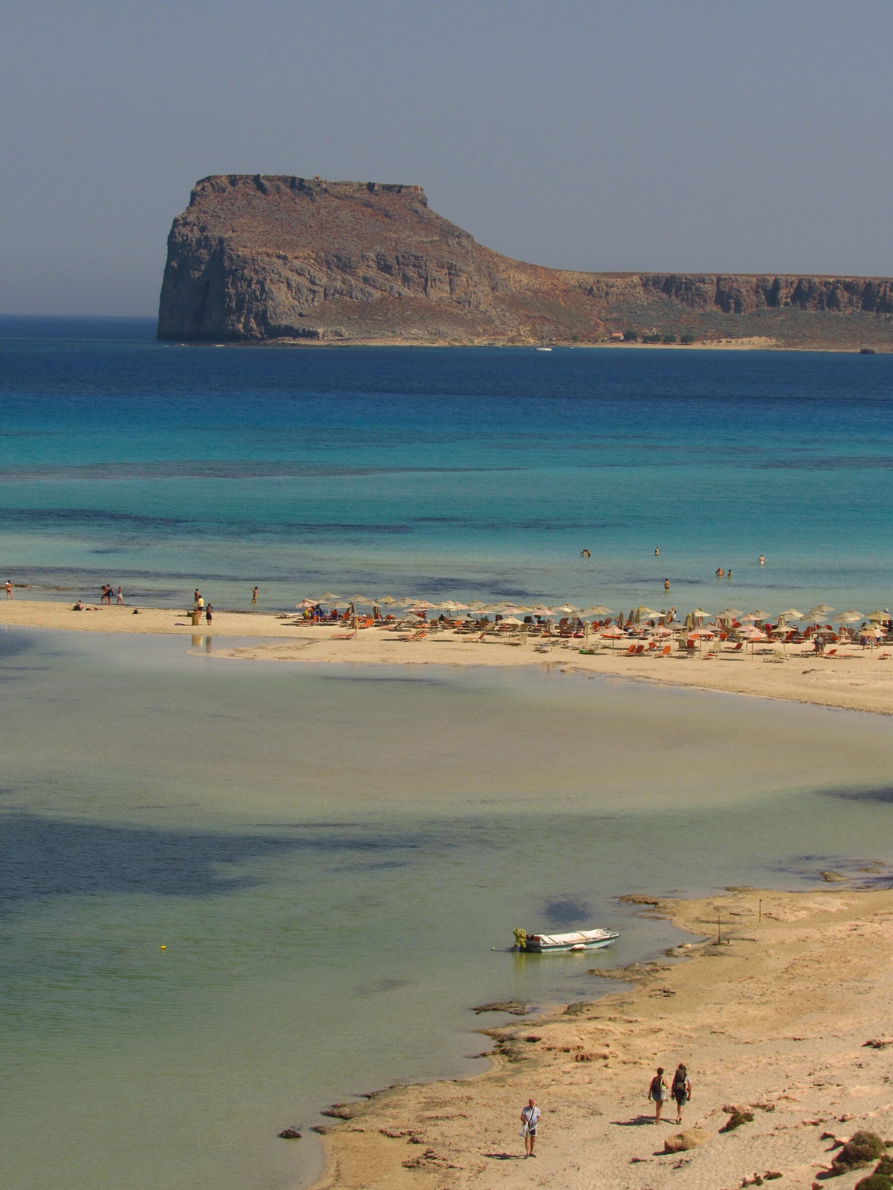 Praia Balos (Balos Lagoon) na Ilha de Creta Grécia