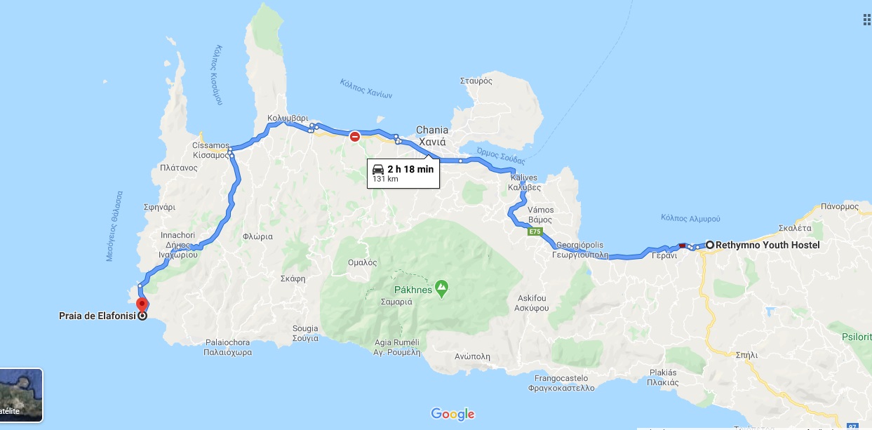 Praia de Elafonisi na Ilha de Creta Grécia - como chegar e onde comer